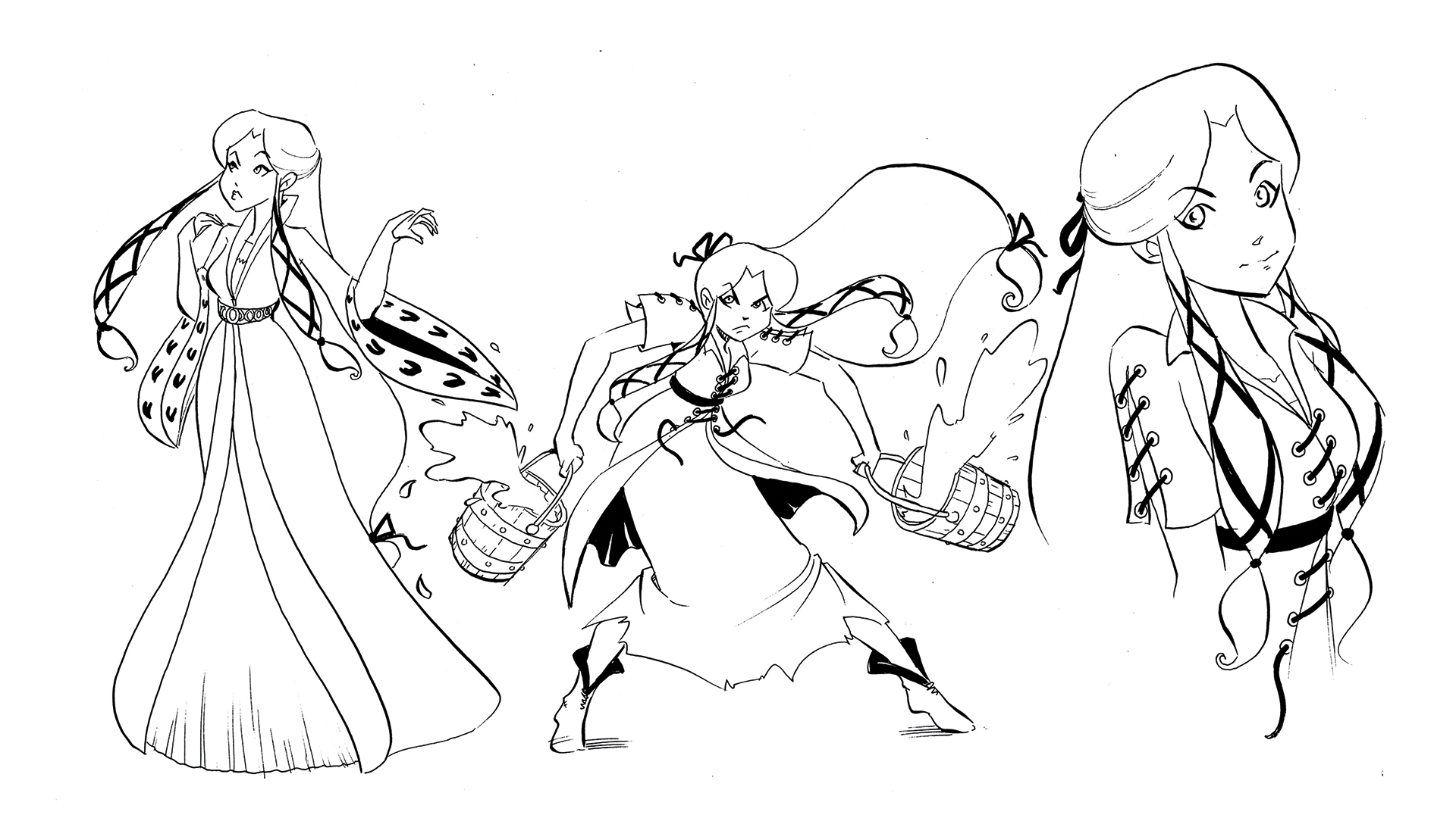 Croquis du manga Myrtis, par Elsa Brants kana.fr, le site de référence ...